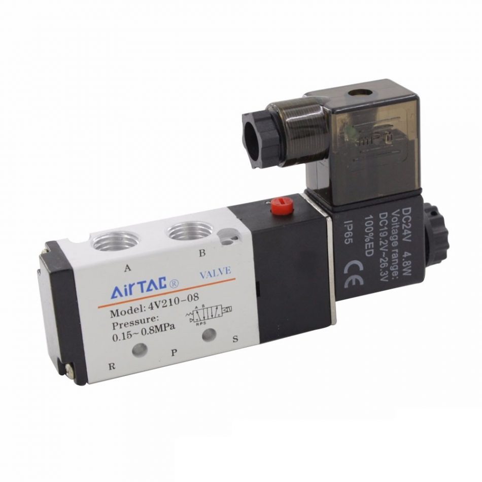 Válvula Pneumática Solenoide 3/2 Vias - Simples